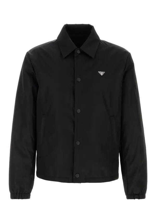 Prada Re-nylon Jacket In Recycled Nylon - Black