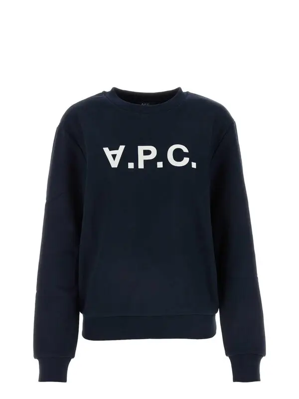 A.p.c. Logo Sweatshirt - Blue