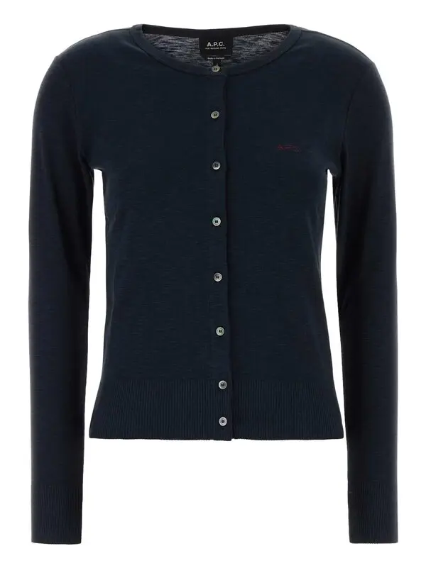 A.p.c. Cora Cotton Cardigan - Blue