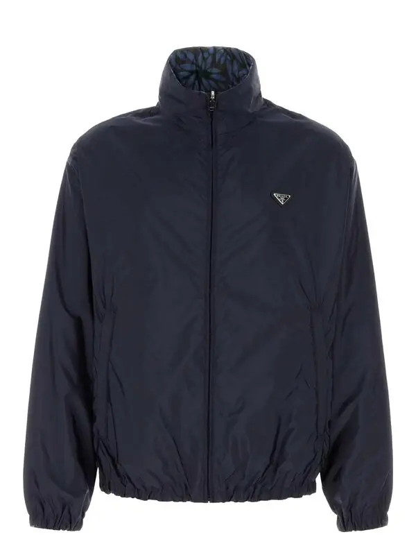 Prada Re-nylon Reversible Zip-up Jacket - Blue