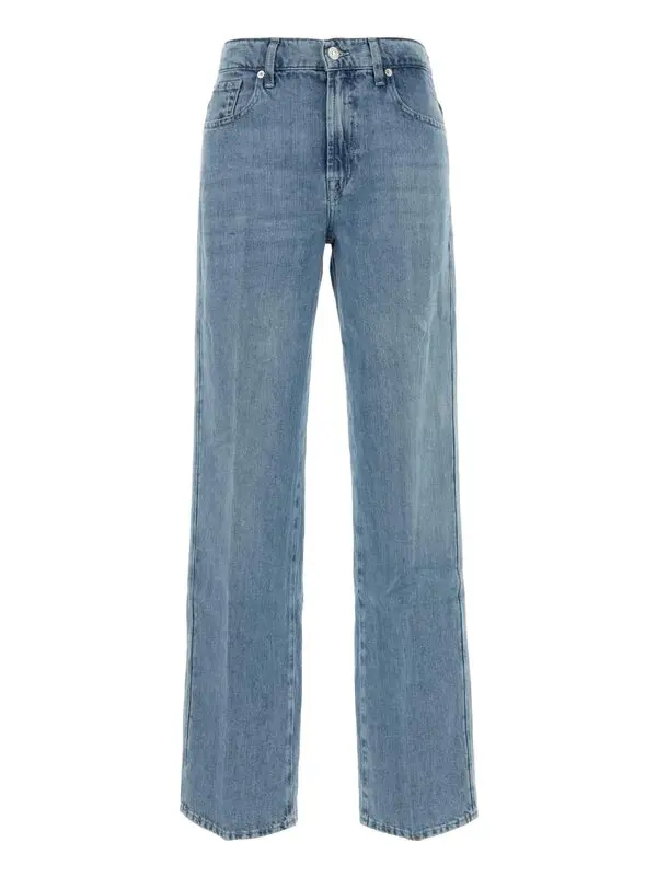 Seven For All Mankind Denim Stove Pipe Jeans - Blue