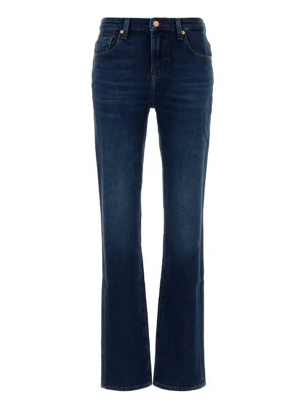 Seven For All Mankind Slim Stretch Denim Jeans - Blue