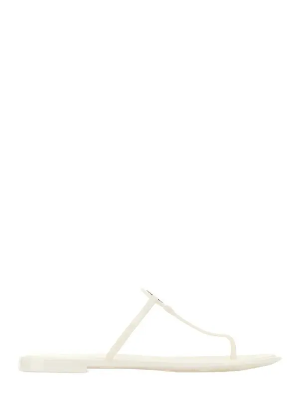 Tory Burch Mini Miller Leather Thong Sandals - White