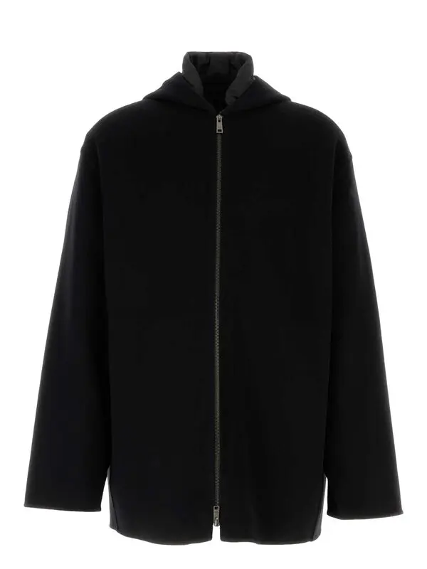 Prada Padded Silk Jacket With Cashmere Lining - Black