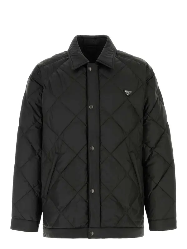 Prada Recycled Polyester Down Jacket - Black