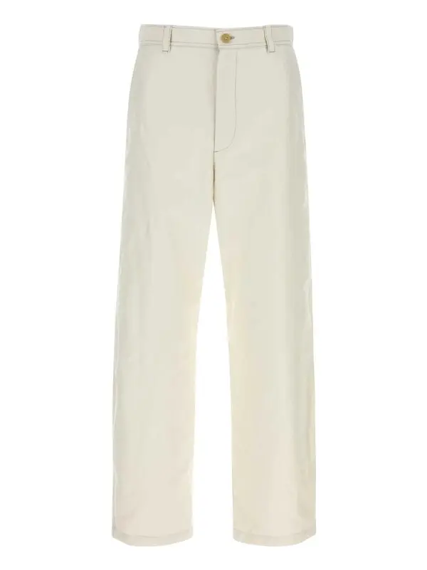 A.p.c. 100% Cotton Tailored Trousers - White