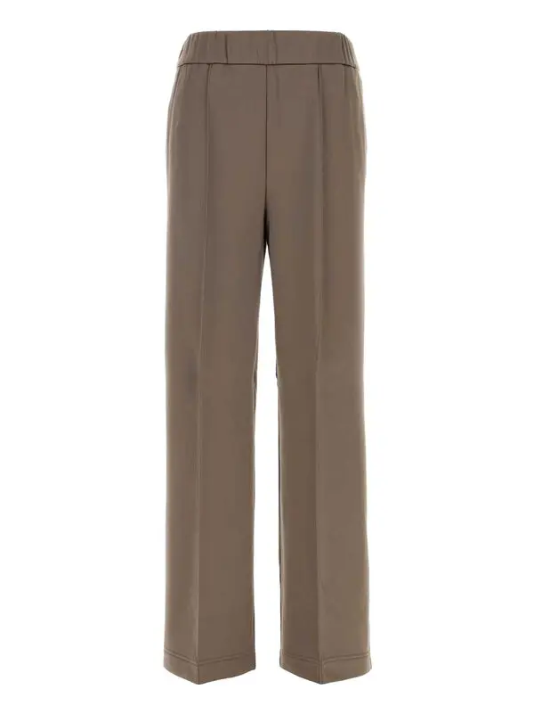 Moncler Stretch Nylon Blend Tailored Trousers - Brown
