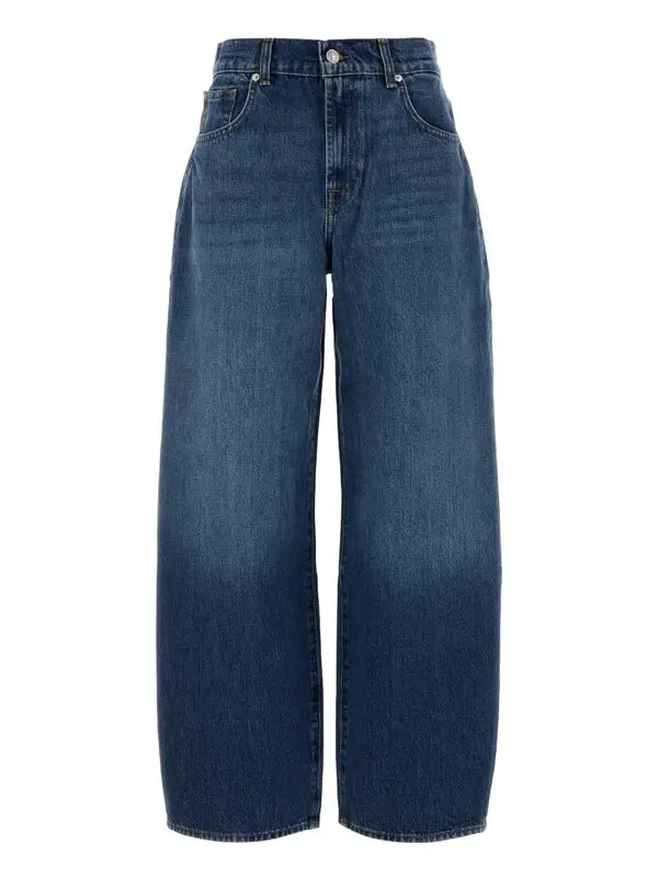 Seven For All Mankind Bonnie Wide Leg Jeans - Blue