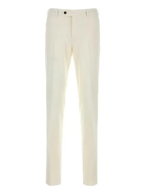 PT TORINO Stretch Cotton Blend Style Joggers - White
