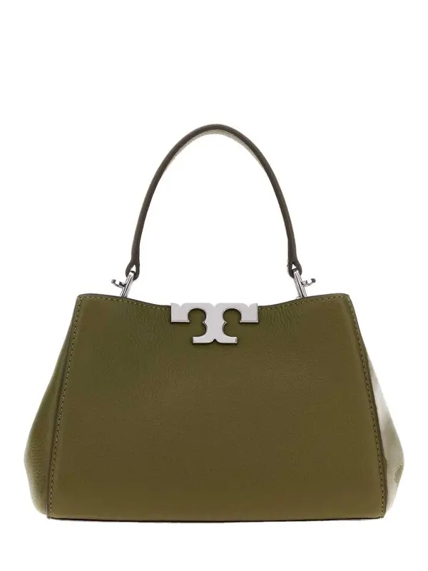 Tory Burch Mini Eleanor Leather Handbag With Gold-tone Hardware - Green