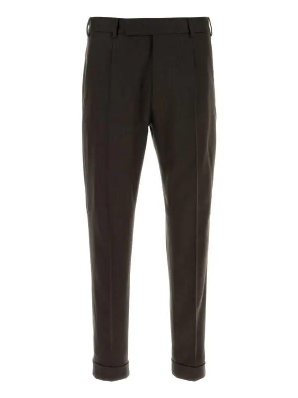 PT TORINO Stretch Wool Blend Pant - Brown