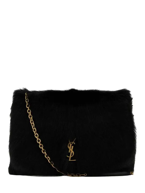 Saint Laurent Jamie 4.3 Shearling Shoulder Handbag - Black