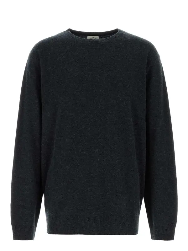 Le Kasha Organic Cashmere Crewneck Sweater - Grey