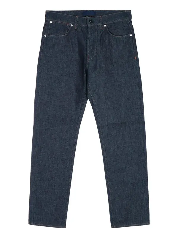 Stone Island Raw-finish Trousers - Blue