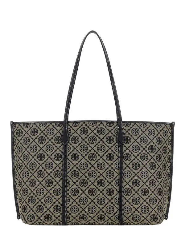 Tory Burch Embroidered Canvas Shopping Handbag - Printed