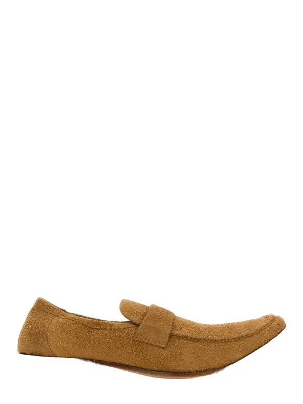 MAISON MARGIELA Suede Loafers With Leather Sole - Camel