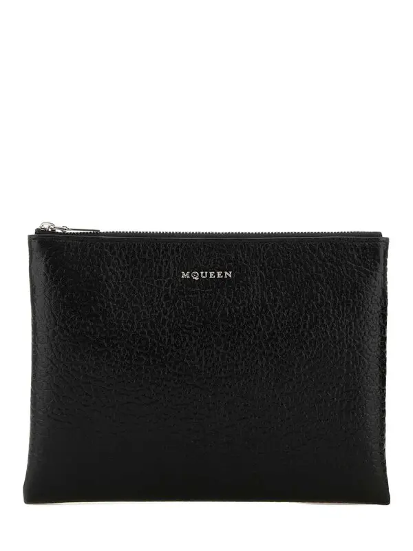 Alexander McQueen Leather Pouch - Black
