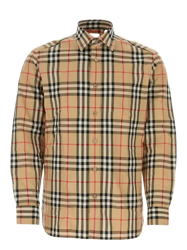 Burberry Embroidered Poplin Shirt For - Printed