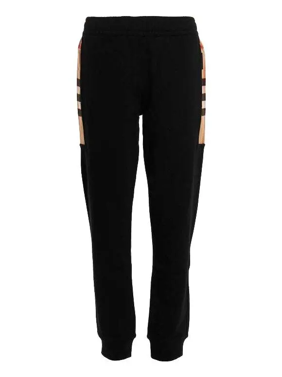 Burberry Stretch Cotton Joggers - Black