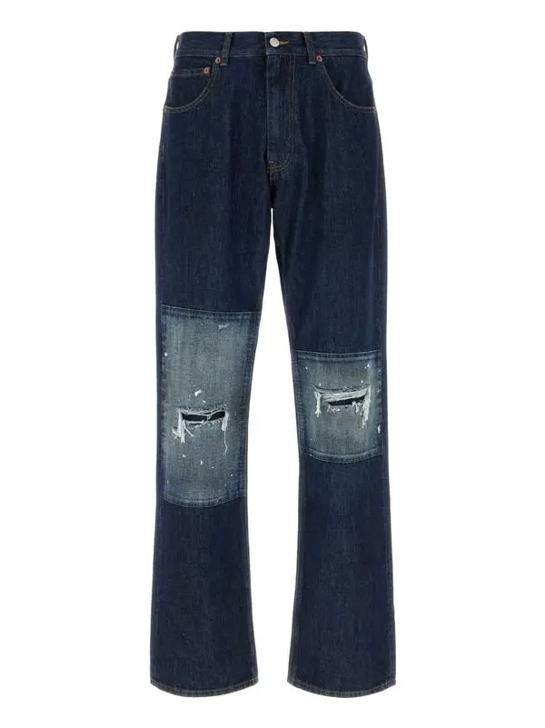 MAISON MARGIELA Cotton Denim Jeans - Blue