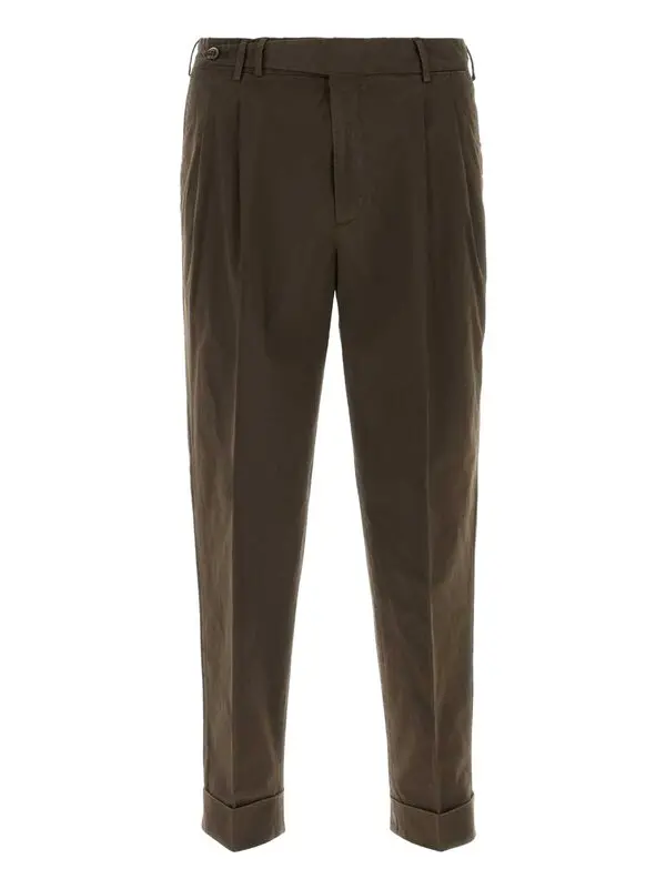 PT TORINO Stretch Cotton Style Pant For - Brown