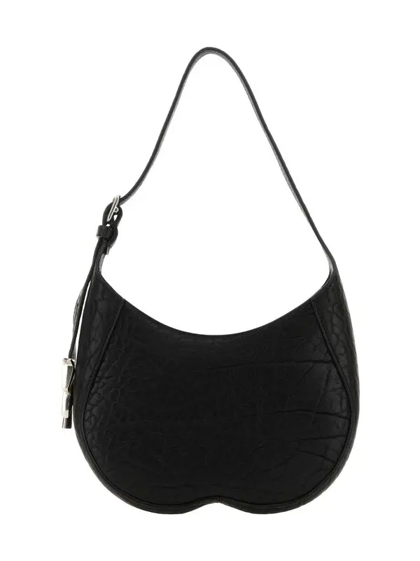 Burberry Leather Chess Mini Shoulder Bag - Black
