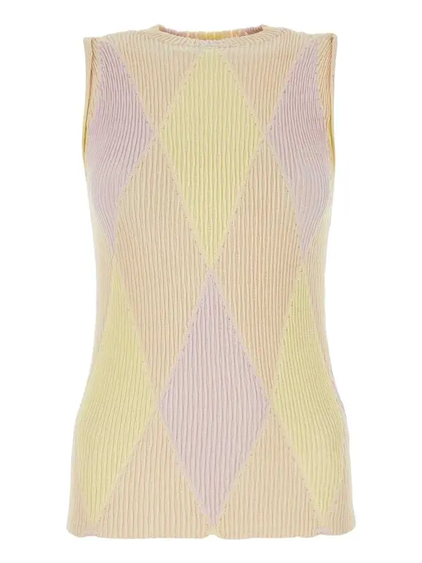 Burberry Embroidered Cotton-silk Blend Top - Printed