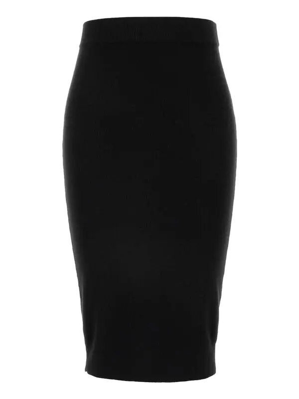 Saint Laurent Wool Skirt - Black