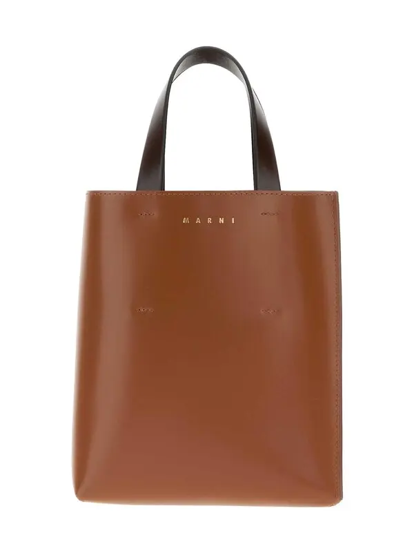 Marni Two-tone Calf Leather Museo Mini Handbag - Multicoloured