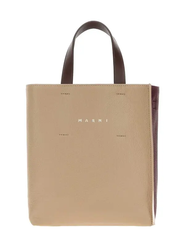 Marni Two-tone Leather Mini Handbag - Multicoloured