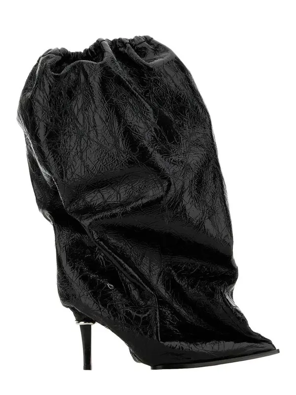 Alexander McQueen 10.5 Cm Heel Leather Ankle Boots - Black