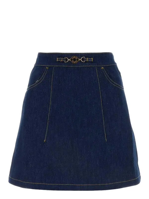 PATOU Denim Mini Skirt For - Blue