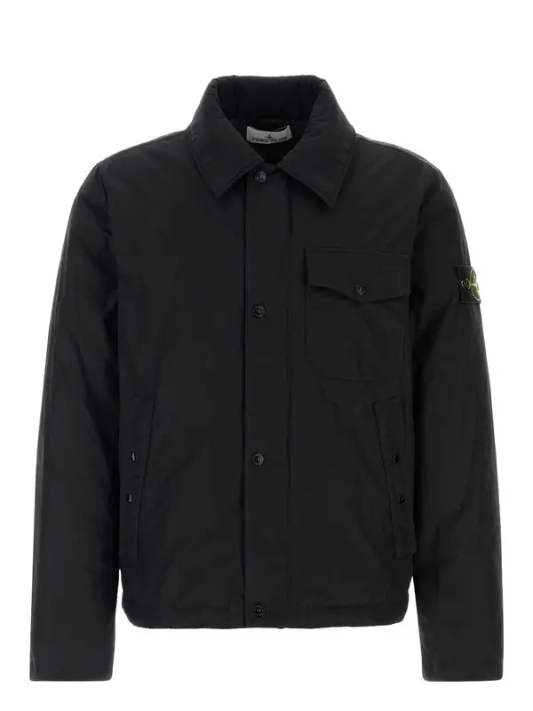 Stone Island Padded Down Jacket - Black
