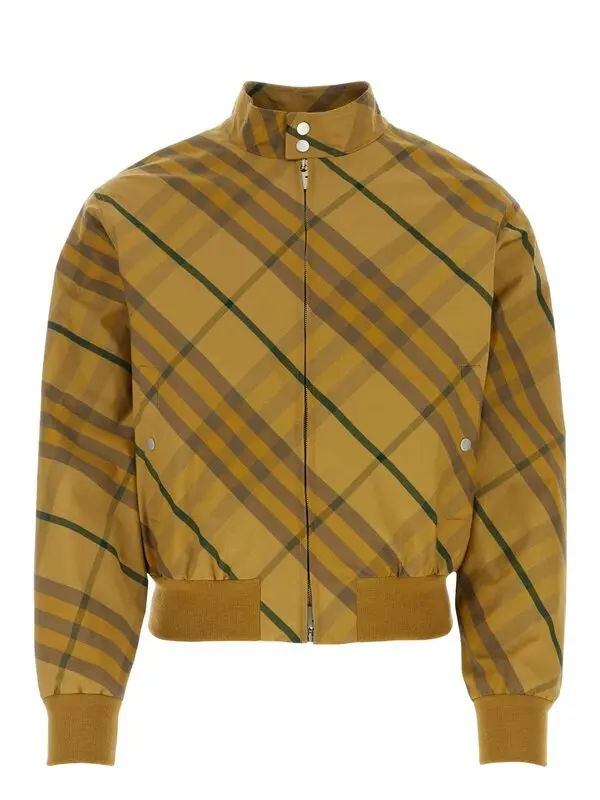 Burberry Cotton Bomber Jacket - Checked