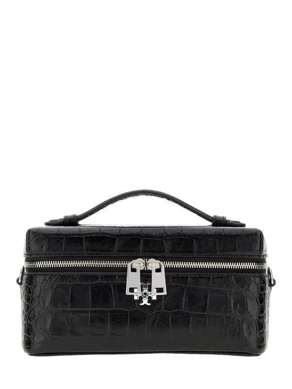 Tory Burch Charlie Vanity Handbag - Black