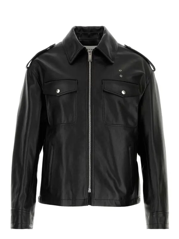 Alexander McQueen Leather Moto Jacket - Black
