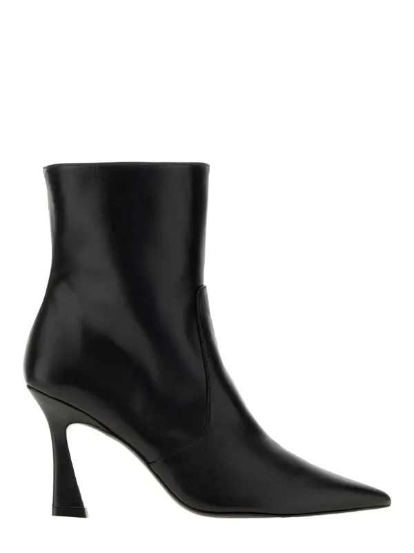 STUART WEITZMAN Leather Vinnie Ankle Boots - Black