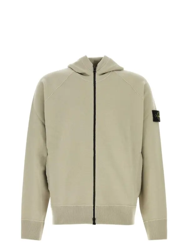 Stone Island Zip-up Knit Sweatshirt - Grey