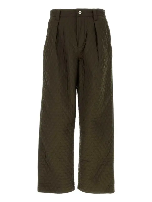 Burberry Quilted Nylon Field Pants - Green