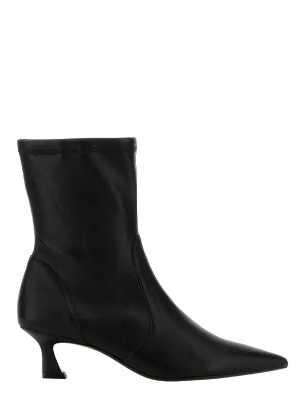 STUART WEITZMAN Vinnie Leather Ankle Boots - Black