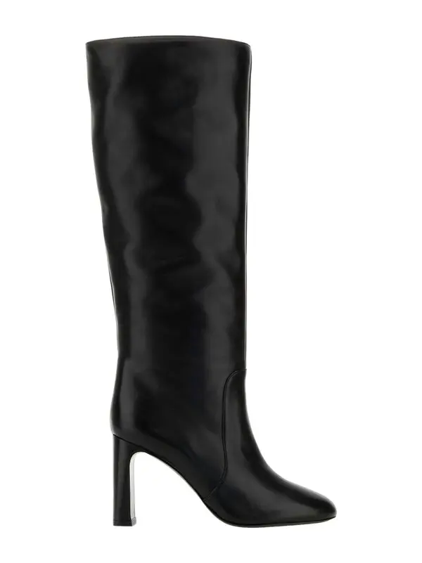 STUART WEITZMAN Babette Nappa Leather High Heel Boots - Black