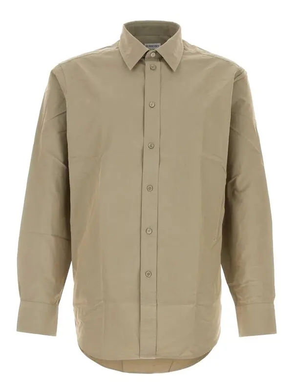 Burberry Poplin Shirt For - Green