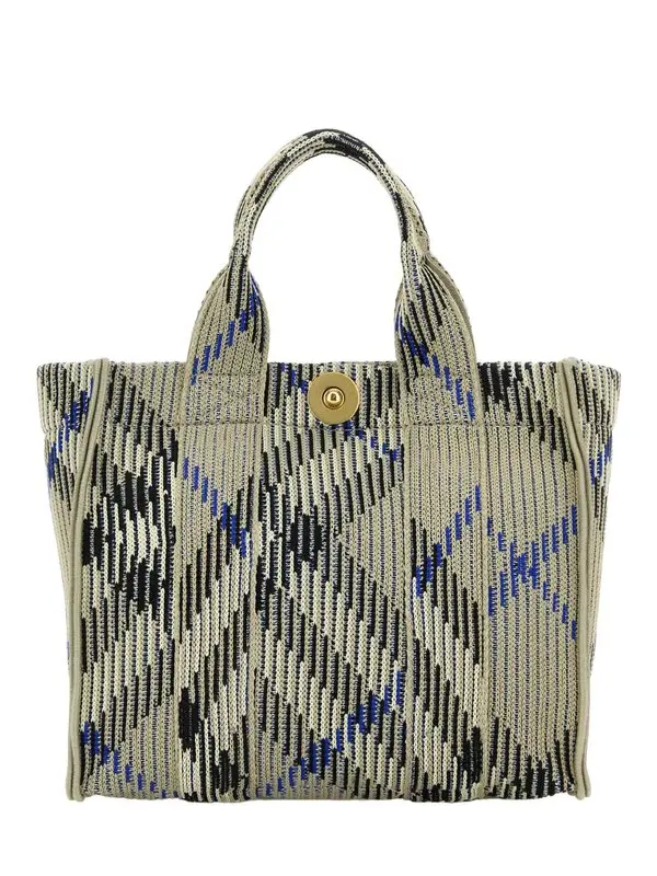 Burberry Embroidered Check Mini Handbag - Printed