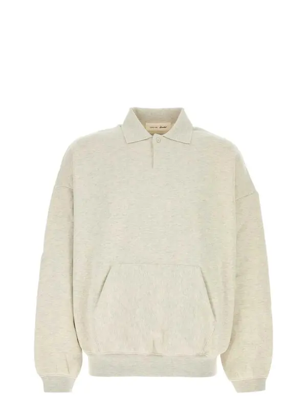 Fear Of God Melange Cotton-blend Sweatshirt - Grey