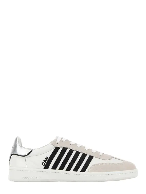 Dsquared2 Nappa Leather Boxer Sneaker - White