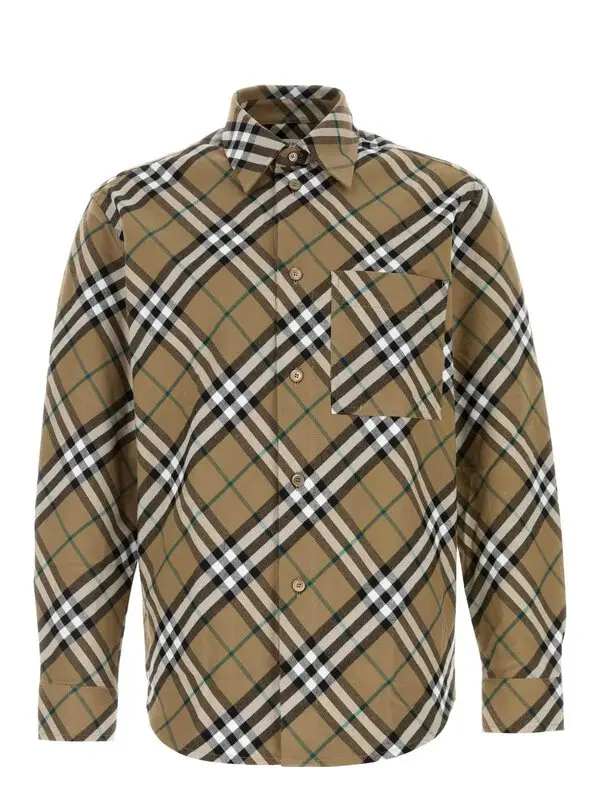 Burberry Embroidered Oxford Shirt - Checked