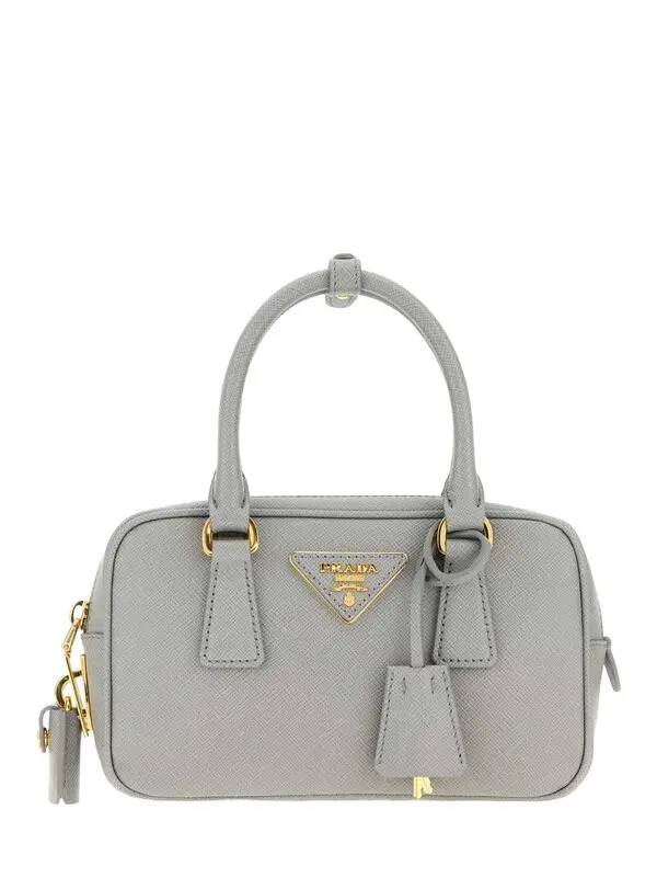 Prada Powder Blue Leather Handbag - Light Blue