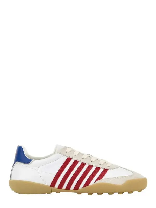 Dsquared2 Leather Soccer Sneakers - White