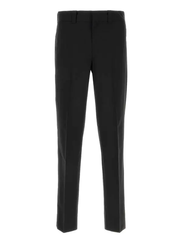Prada Tailored Wool Blend Trousers - Black