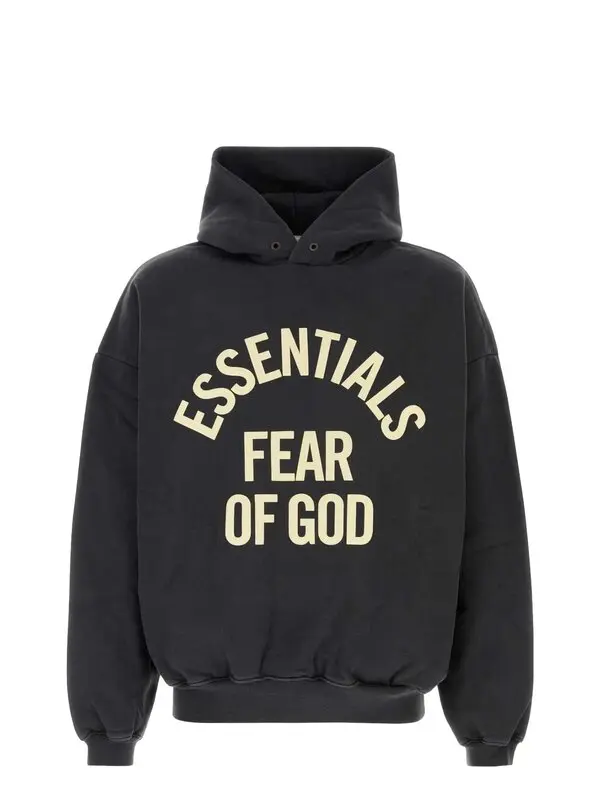 Fear Of God Style Oversized Cotton Sweatshirt - Black